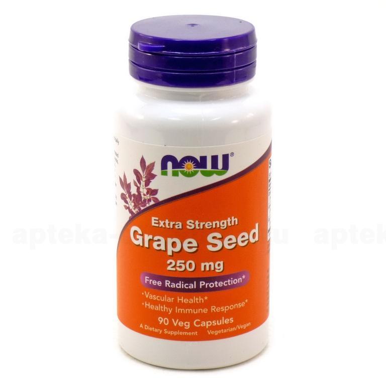 NOW Grap Seed грэйп сид капс 507мг N 90 купить, описание и инструкция ...